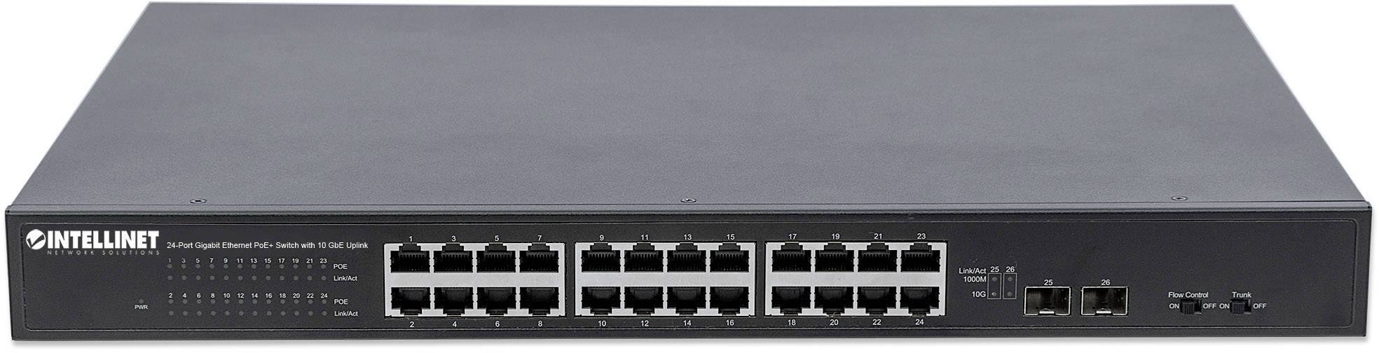 Intellinet 561143 19 Zoll Netzwerk-Switch 24 + 2 Port 1 GBit/s ...