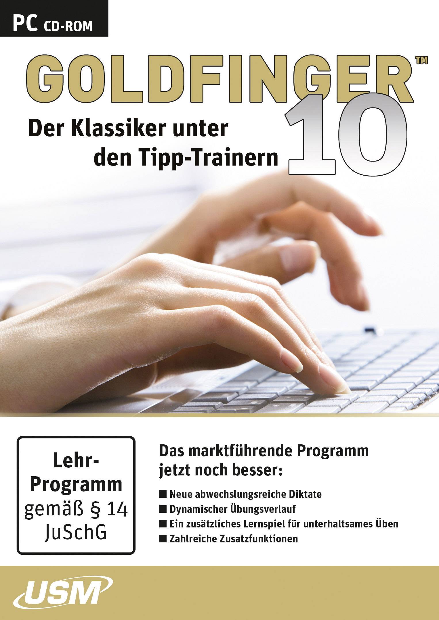 Goldfinger 10 - Der ultimative Tipp-Trainer Vollversion, 1 Lizenz Windows Lern-Software, 10 ...