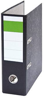 Ordner DIN A5 Rückenbreite: 75mm Schwarz Wolkenmarmor 2 Bügel 120722500 ...