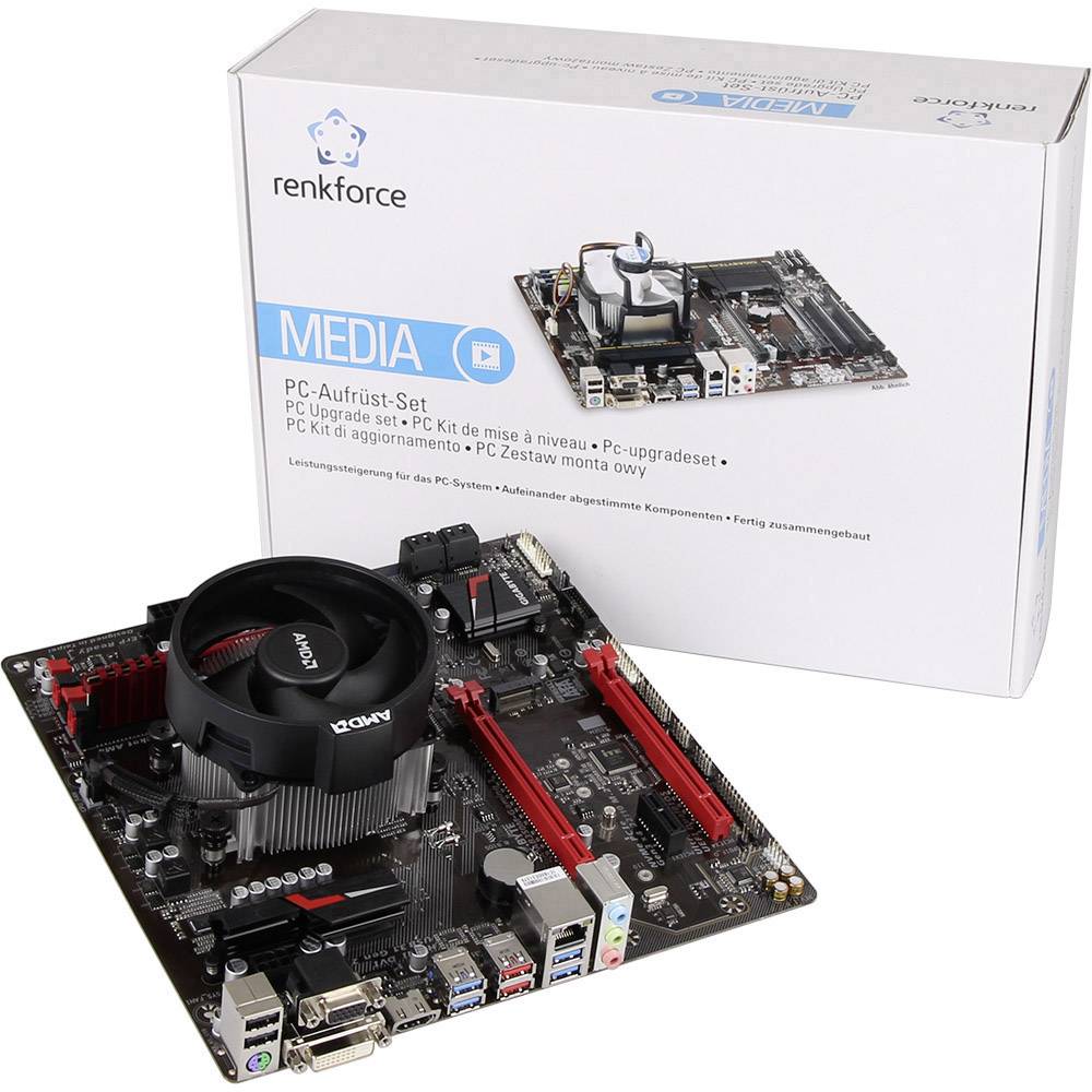 Renkforce PC Tuning-Kit AMD Ryzen 5 (6 x 3.2GHz) 8GB Micro-ATX ...