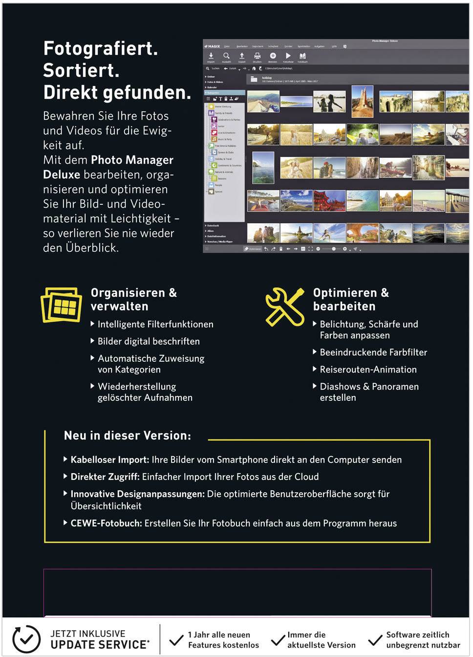 Magix Photo Manager Deluxe Vollversion, 1 Lizenz Windows ...