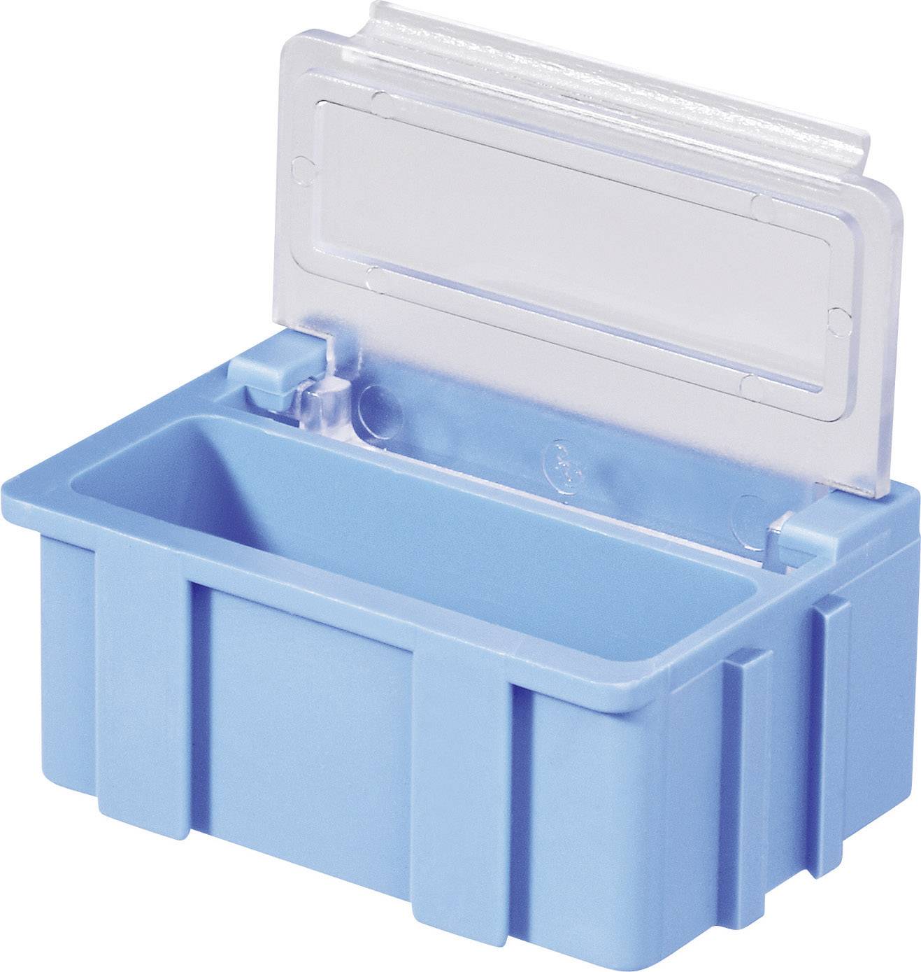 Licefa N22381 SMD-Box Blau Deckel-Farbe: Transparent (L x B x H) 37 x ...