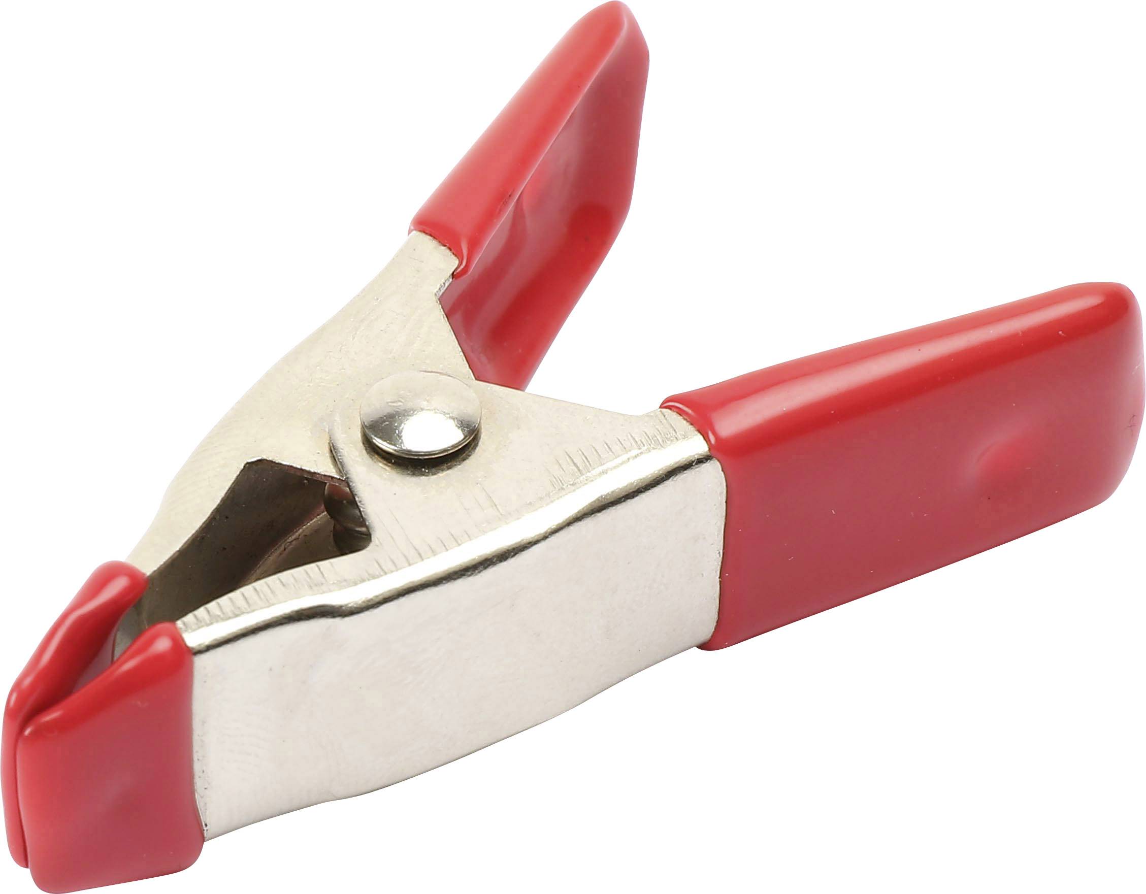 TOOLCRAFT Federklemme Metall teilgummiert 50mm 1586228 Produktabmessung ...