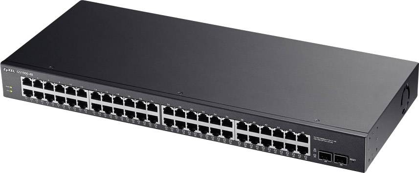 ZyXEL 19" ZyXEL 48x GE GS1900-48 SNMP 19 Zoll Netzwerk-Switch 48 Port ...