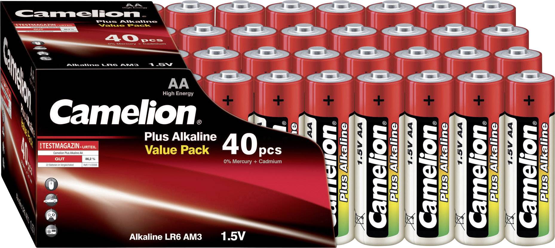 Camelion Plus LR06 Mignon (AA)-Batterie Alkali-Mangan 1.5V 40St. | digitalo