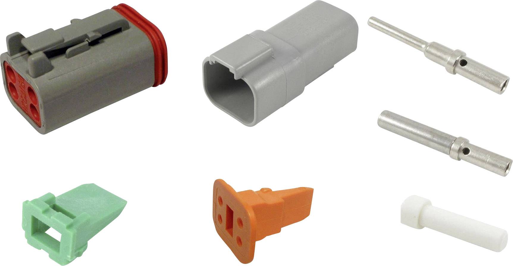 TE Connectivity 30S010 Rundstecker Stecker, gerade, Buchse, gerade ...