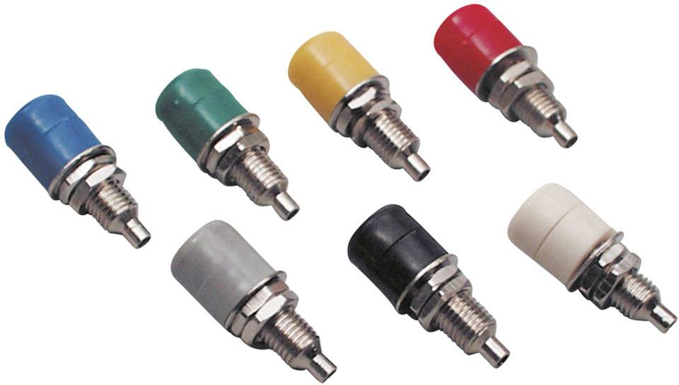 TRU COMPONENTS Laborbuchse Buchse, Einbau vertikal Blau, Grün, Gelb ...