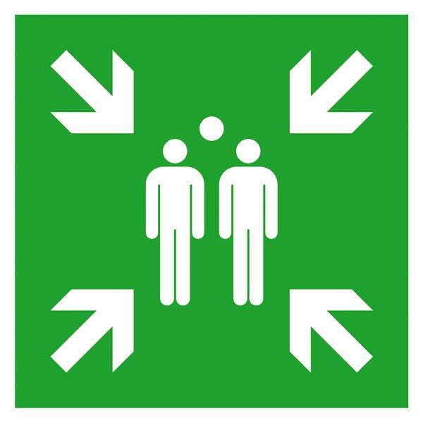 SafetyMarking Fluchtwegschild Aluminium Sammelstelle 11.A2010 (B x H ...