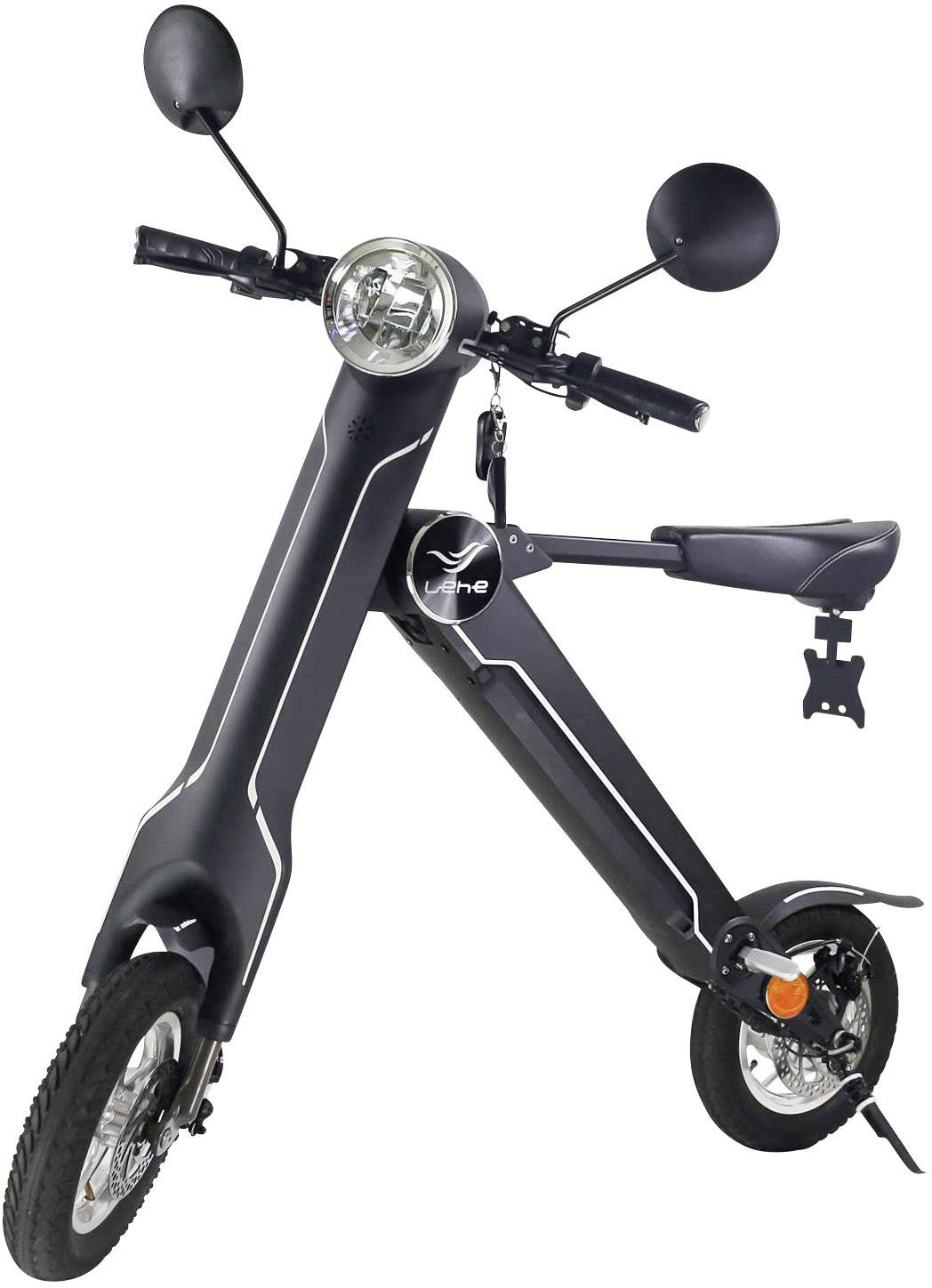 Lehe K1 pro schwarz E-Bike mit Gashebel Schwarz Li-Ion 48V 8.7Ah mit ...