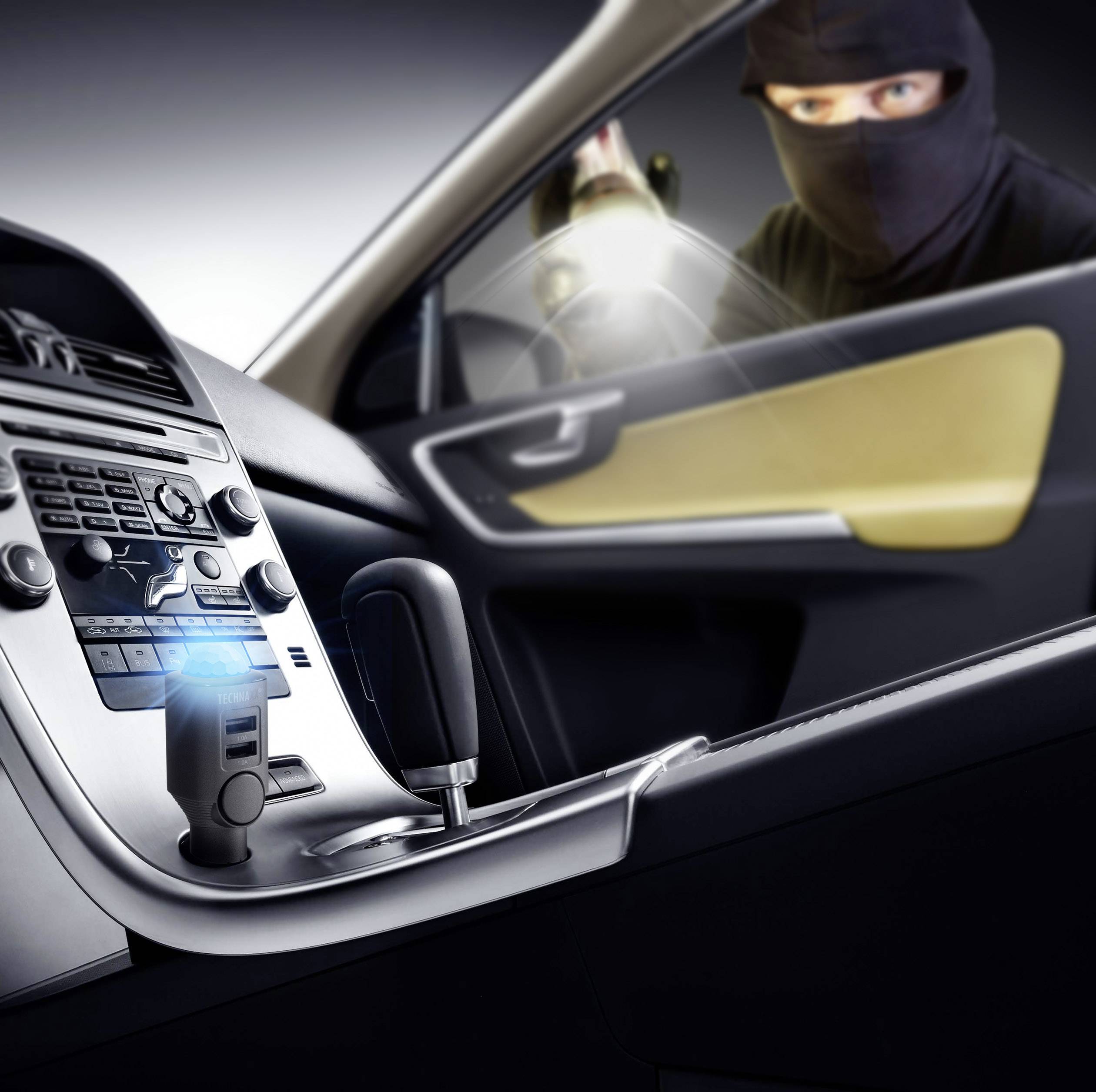 Technaxx TX-100 Auto Alarmanlage Fernbedienung, Innenraumüberwachung 12 ...