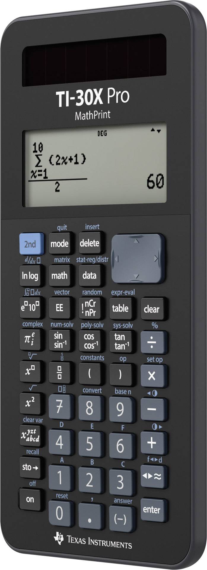 Texas Instruments TI-30X Pro MathPrint Schulrechner Schwarz Display ...