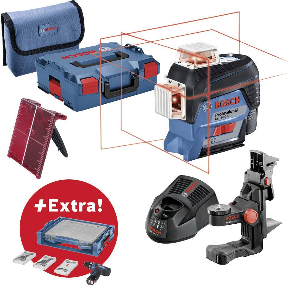 Bosch Professional GLL 3-80 C, B-Ware Linienlaser Reichweite (max ...
