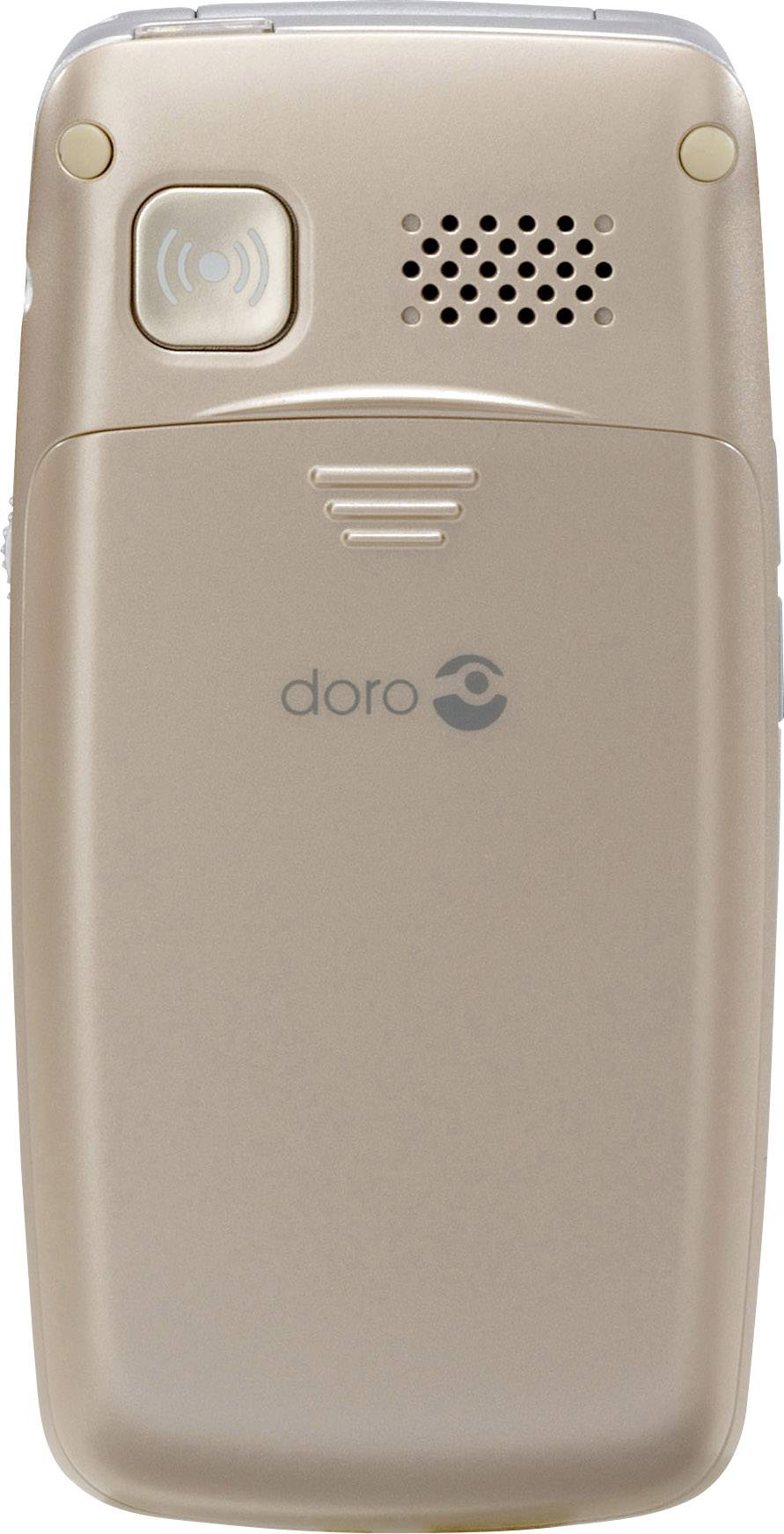 doro 413 Senioren-Klapp-Handy mit Ladestation, SOS Taste Gold | voelkner