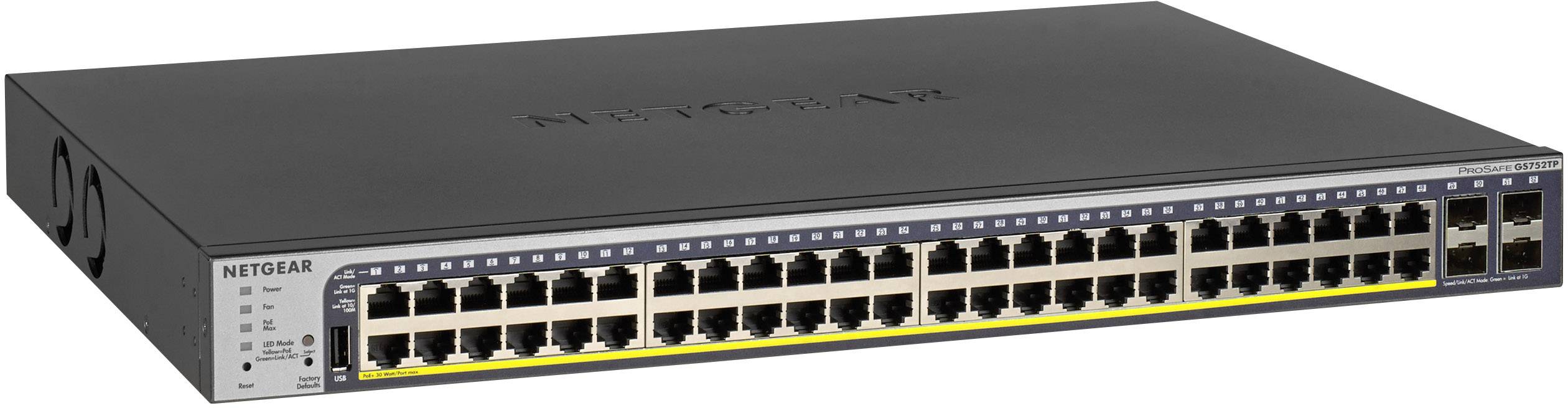 NETGEAR GS752TPv2 Netzwerk Switch 52 Port PoE-Funktion | » Freue dich ...