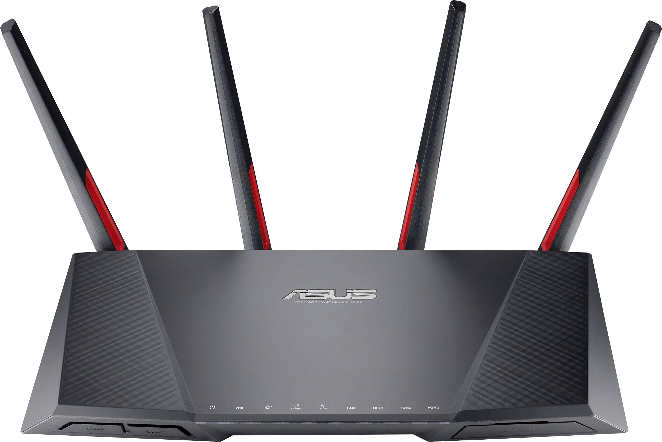 Asus DSL-AC68VG VOIP WLAN Router mit Modem Integriertes Modem: VDSL ...