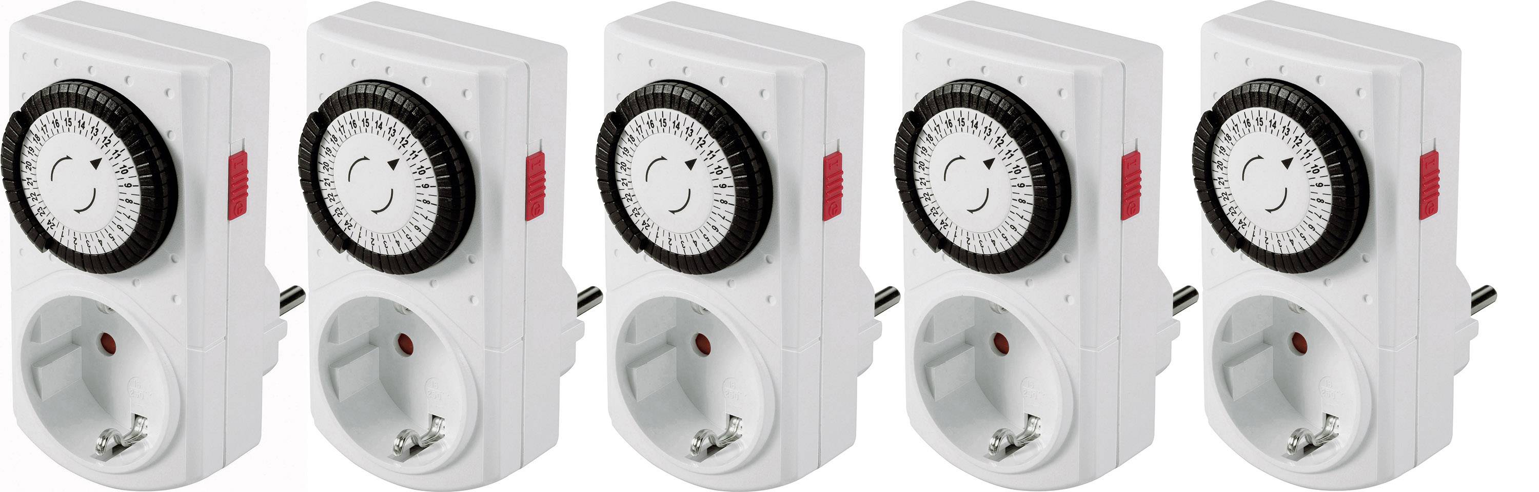 Basetech Steckdosen-Zeitschaltuhr analog Tagesprogramm 3680W IP20 ...