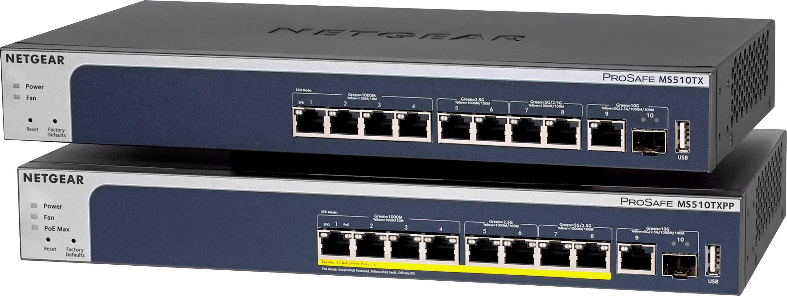 NETGEAR MS510TX-100EUS MS510TX Netzwerk Switch 10 Port ...