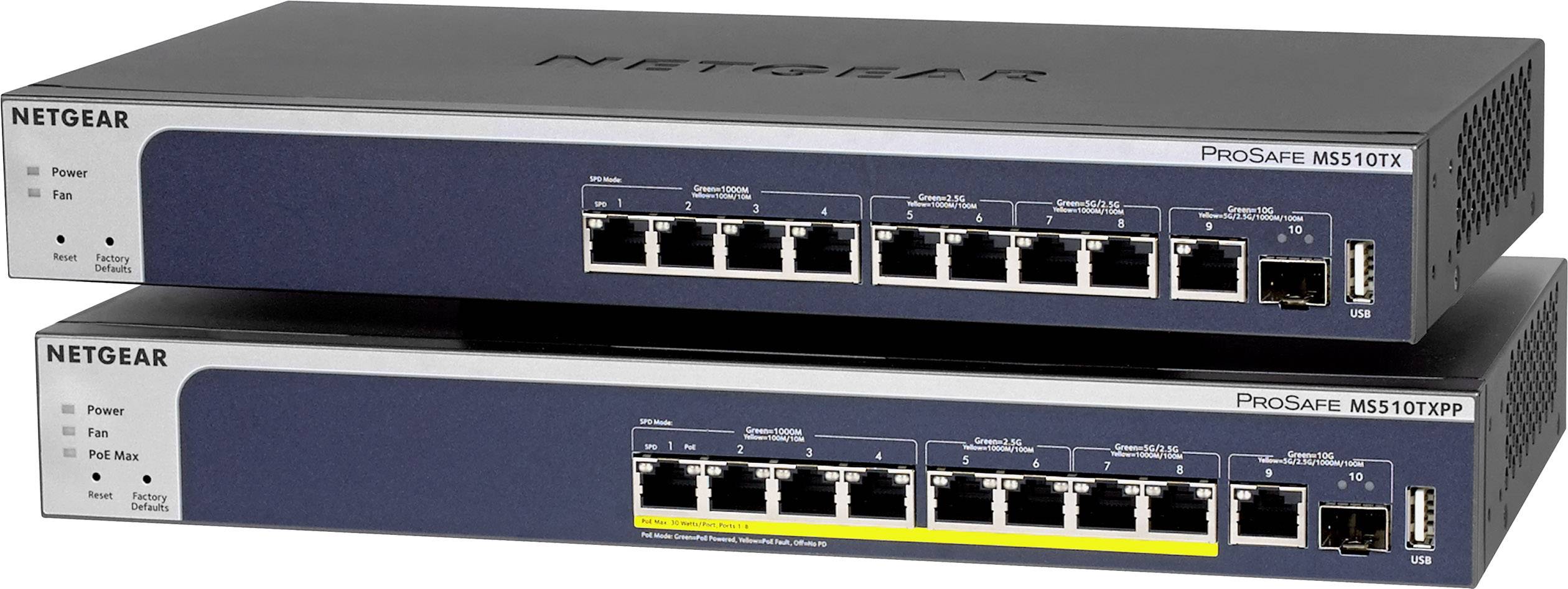 NETGEAR MS510TXPP Netzwerk Switch 10 Port | » Freue dich auf voelkner