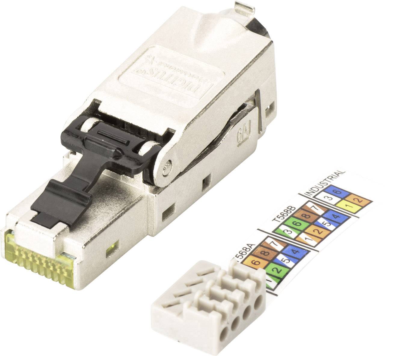 Digitus RJ45 Netzwerk Steckverbinder CAT 6a, Unbestückt [1x LSA ...