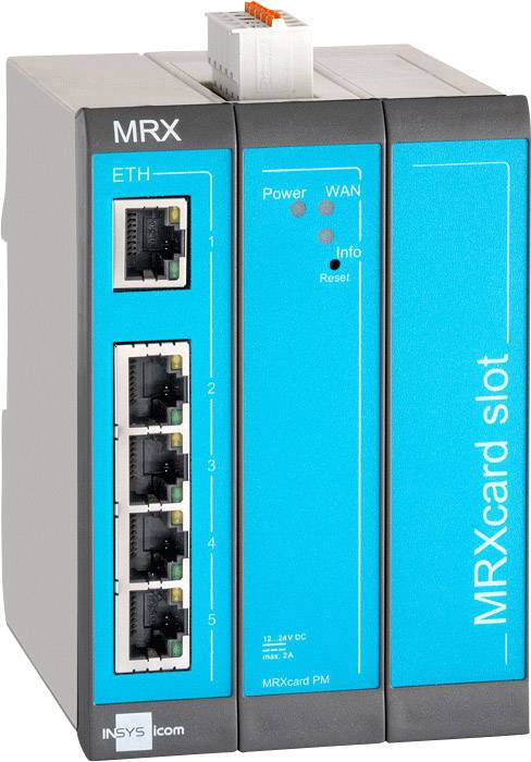 Insys MRX-3 LAN Modularer LAN-Router Ethernet, RS 232, RS 485 12 V/DC ...