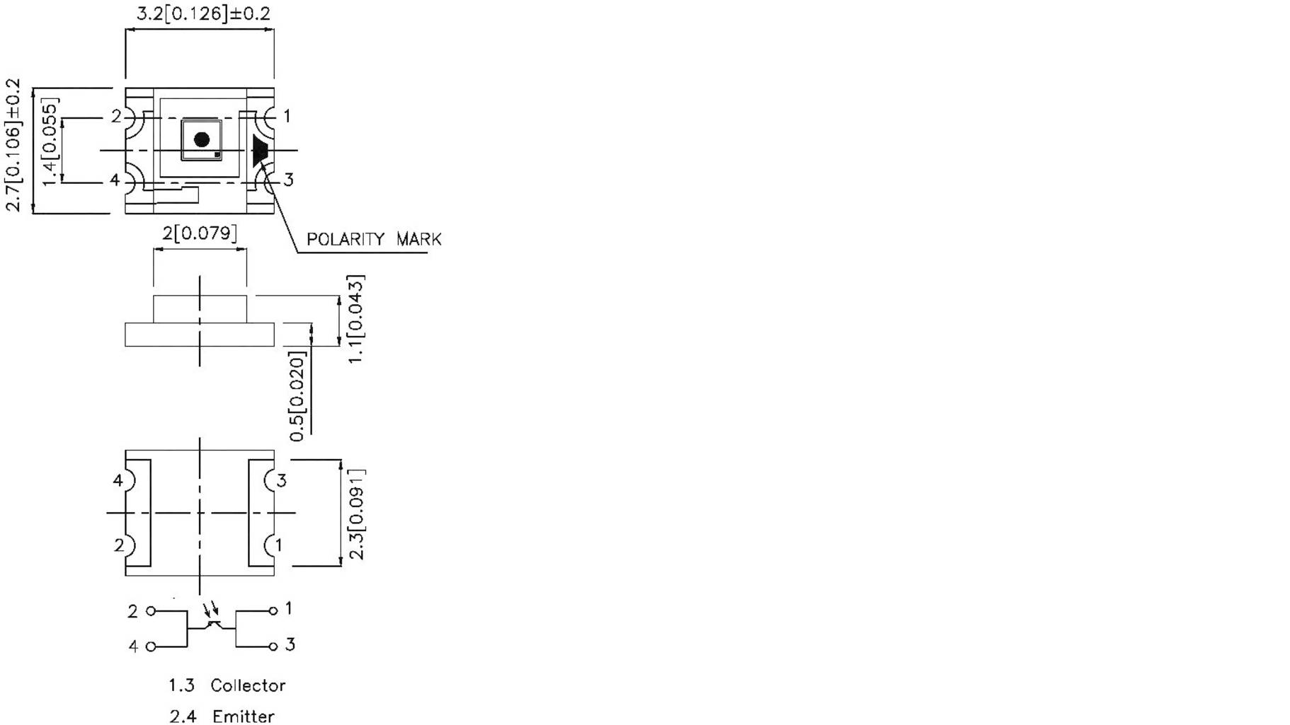 Kingbright KPS 3227SP1C Lichtsensor SMD L X B X H 3 2 X 2 7 X 1 1mm Kingbright KPS 3227SP1C Lichtsensor SMD L X B X H 3 2 X 2 7 X 1 1mm