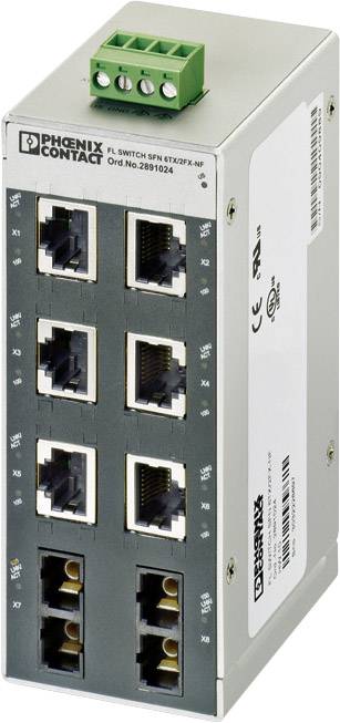 Phoenix Contact FL SWITCH SFN 6TX/2FX-NF Industrial Ethernet Switch ...