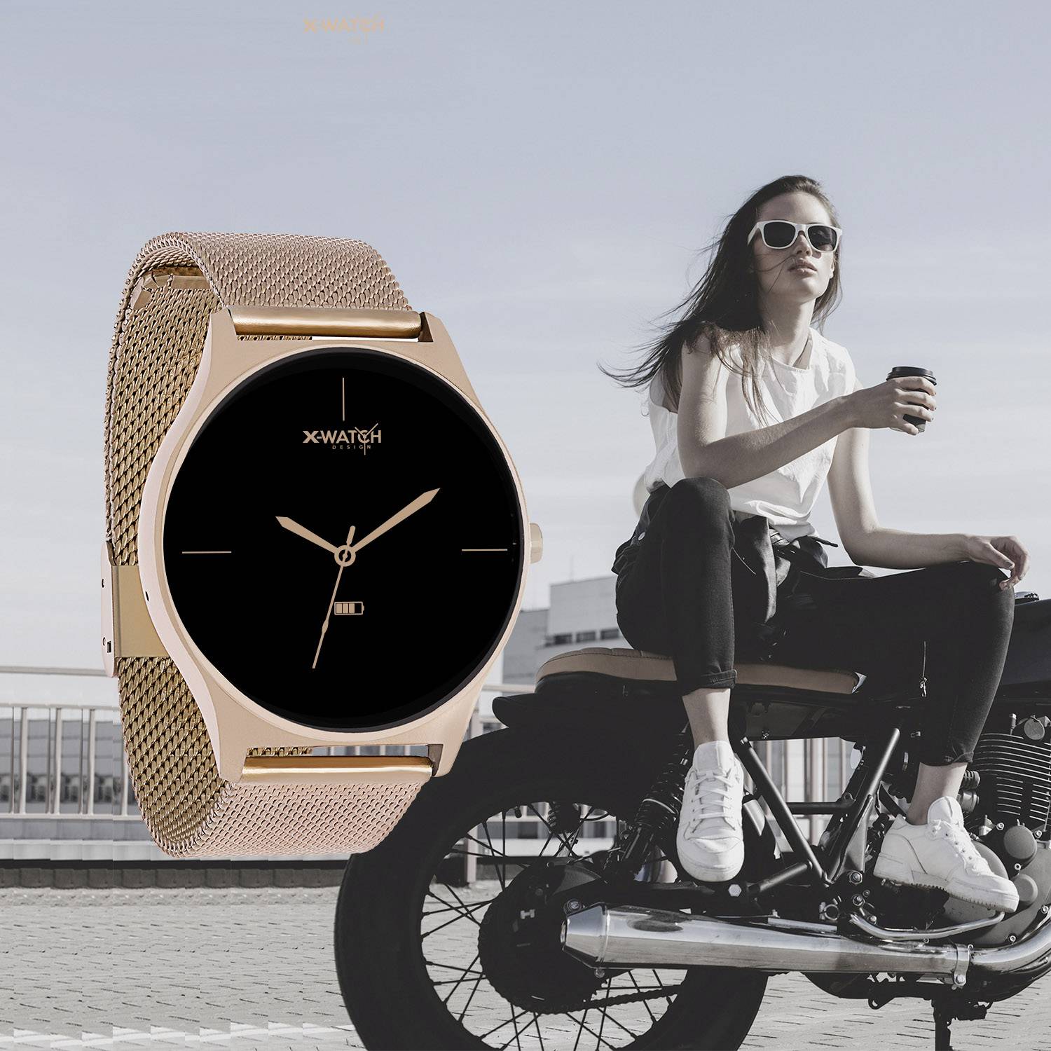 X-WATCH Joli XW PRO Smartwatch Roségold | digitalo