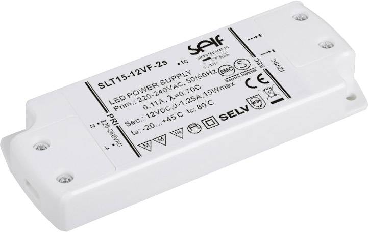 Self Electronics SLT15-24VF-2S LED-Treiber Konstantspannung 15W 0.625A ...