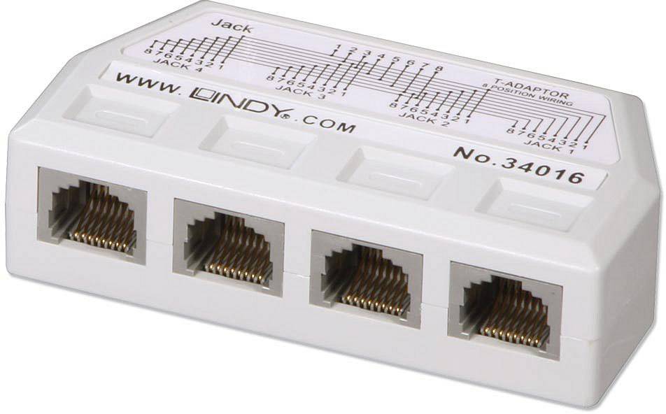 LINDY Telefon (analog) Adapter Weiß | voelkner