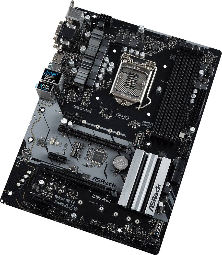 ASRock Z390 PRO 4 Mainboard Sockel (PC) Intel® 1151v2 Formfaktor ...