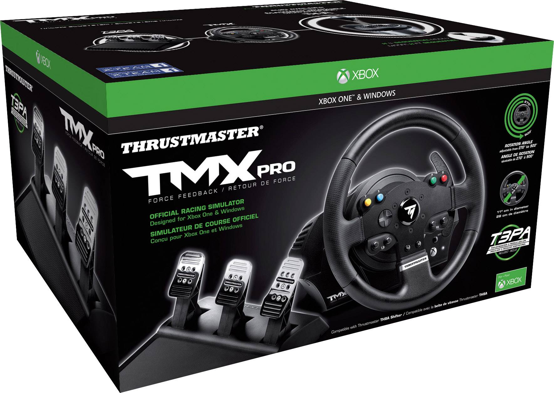 Thrustmaster TMX Force Feedback PRO Lenkrad Xbox One, PC Schwarz inkl ...