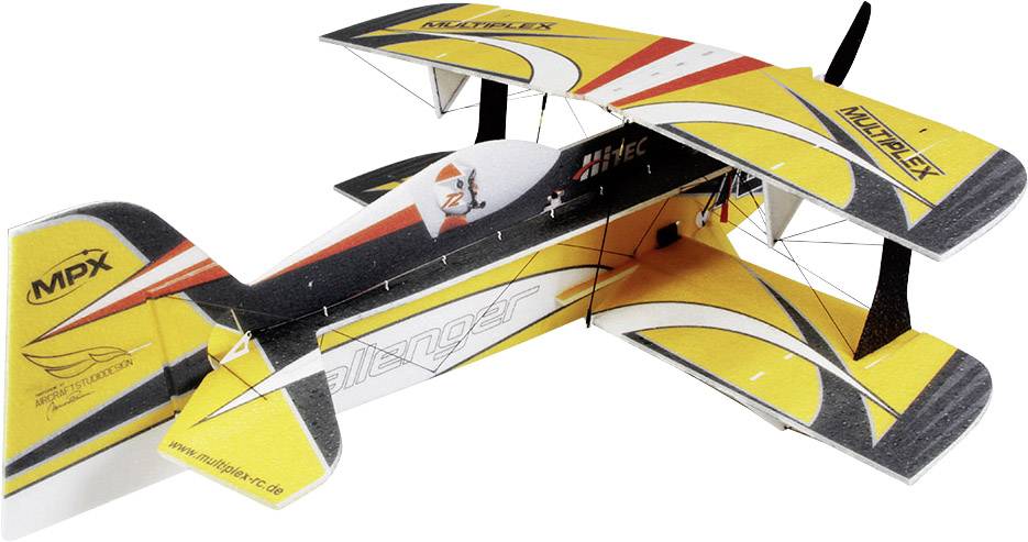 Multiplex Challenger Indoor Edition RC Motorflugmodell Bausatz 850mm ...