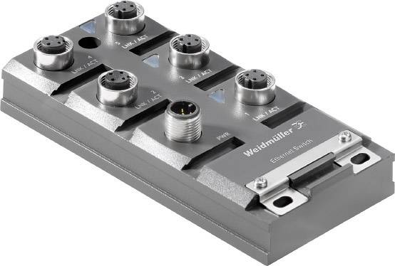 Weidmüller IE-SW-IP67-5M12 Industrial Ethernet Switch 10 / 100MBit/s ...