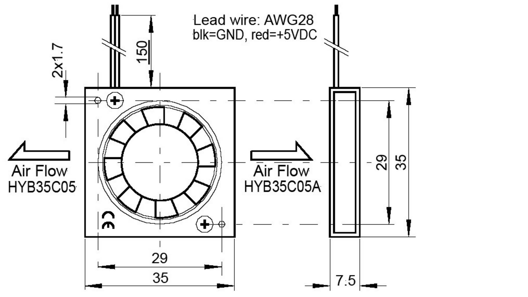 SEPA HYB35C05PAD Axiall fter 5 V DC 27 L min L X B X H 35 X 35 X 7 SEPA HYB35C05PAD Axiall fter 5 V DC 27 L min L X B X H 35 X 35 X 7
