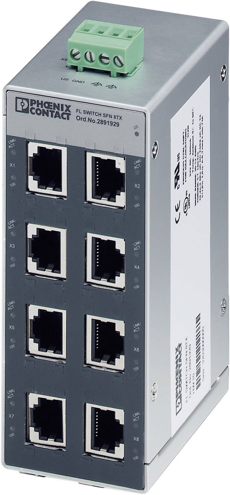 Phoenix Contact 2891929 FL SWITCH SFN 8TX Industrial Ethernet Switch ...