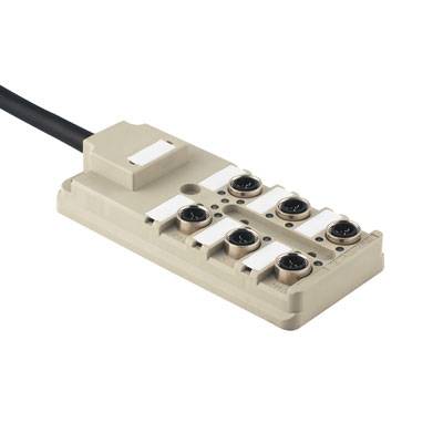 Weidmüller SAI-6-F 4P IDC PUR 10M 1766690000 Sensor/Aktorbox passiv M12 ...