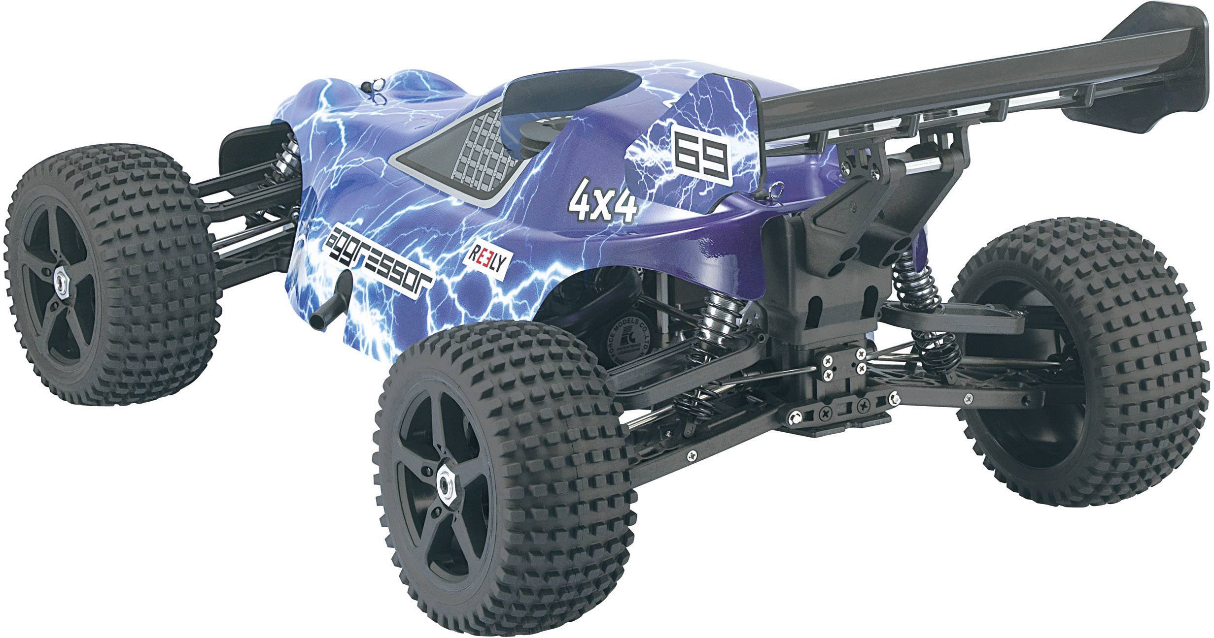 Reely 1:8 Truggy Kompletträder Overheater 5-Speichen Schwarz 1 Paar ...