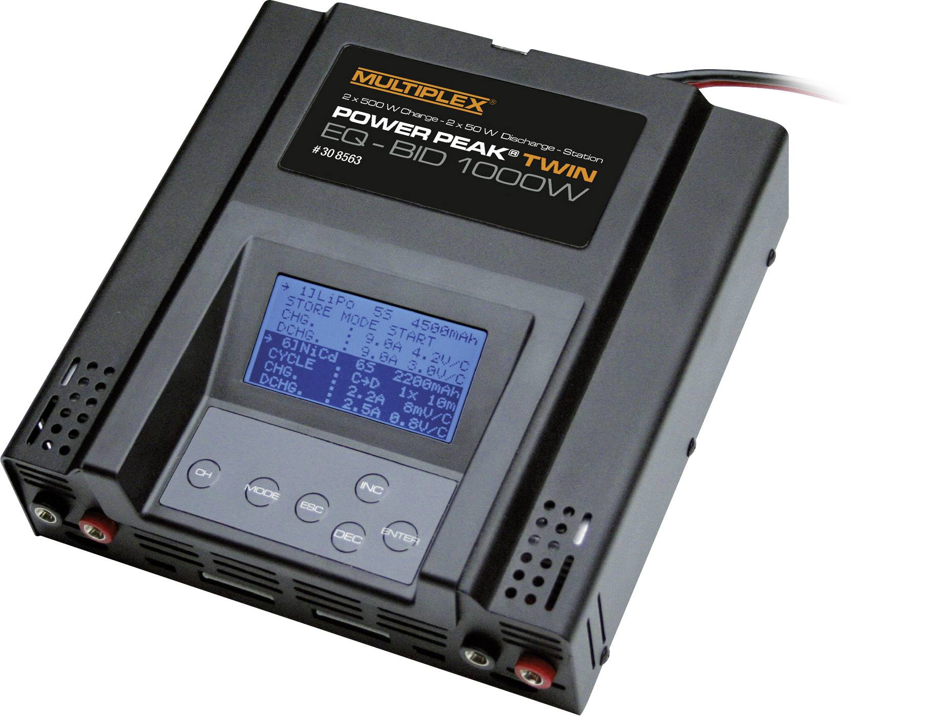 Power Peak Twin EQ-BID Modellbau-Multifunktionsladegerät 24V 20A Blei ...