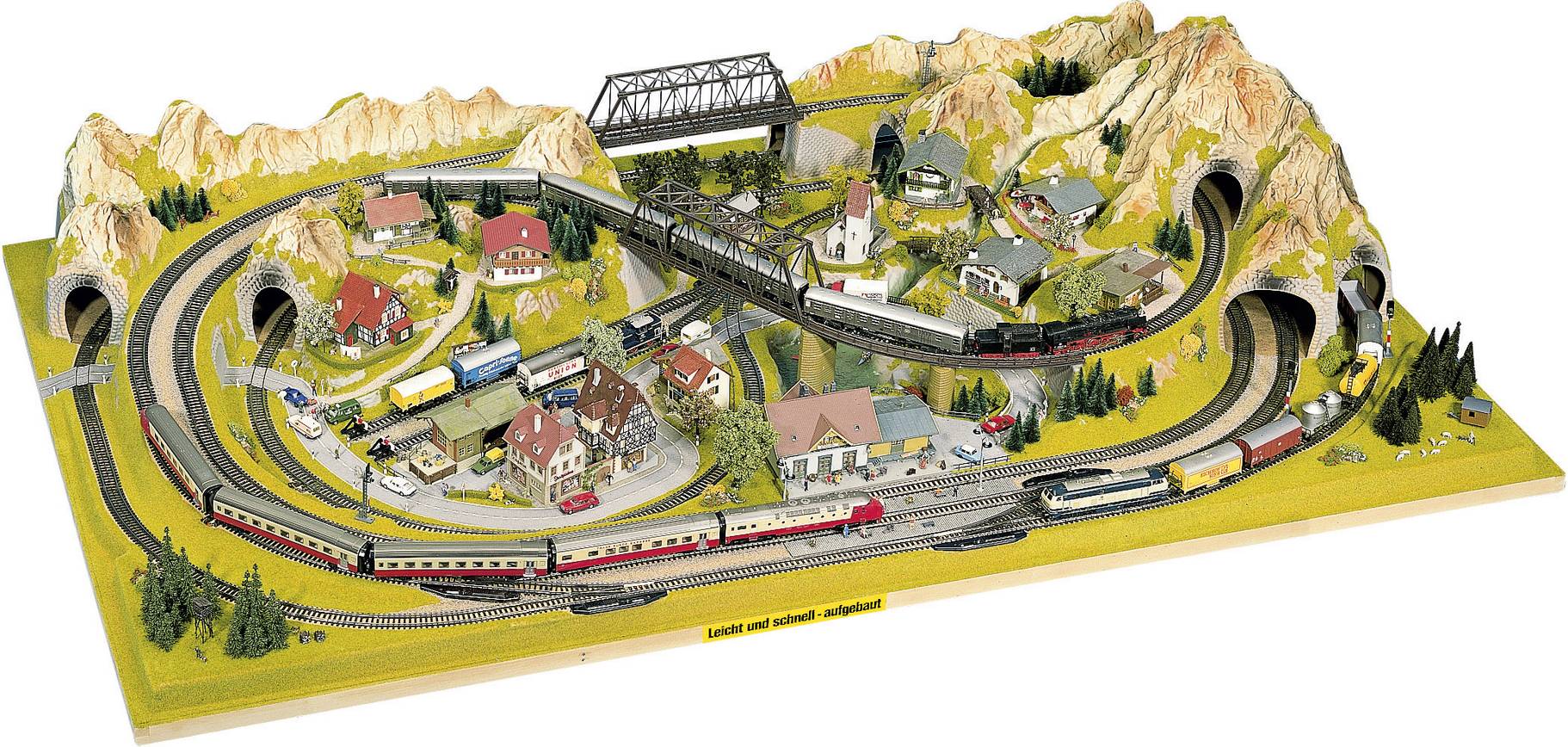 NOCH 0081610 H0 Fertiggelände zentral Mittenwald H0 Märklin C-Gleis ...