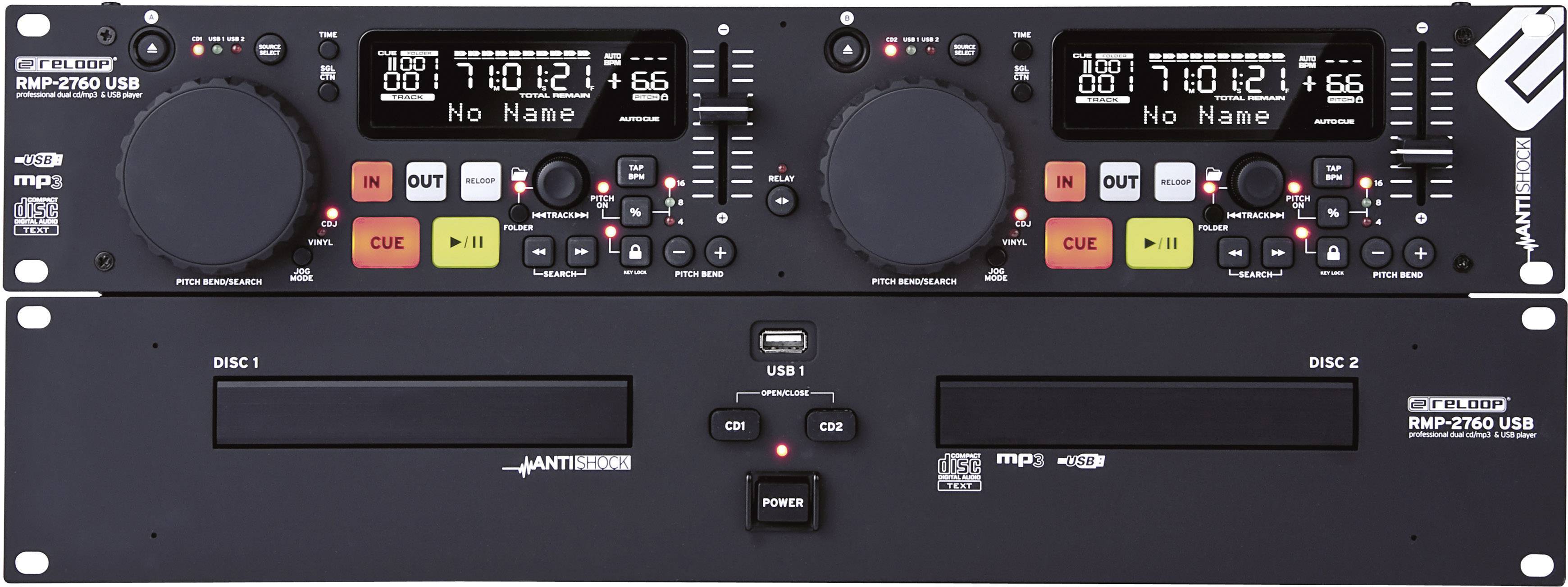 Reloop RMP-2760 USB DJ Doppel CD Player versandkostenfrei | voelkner