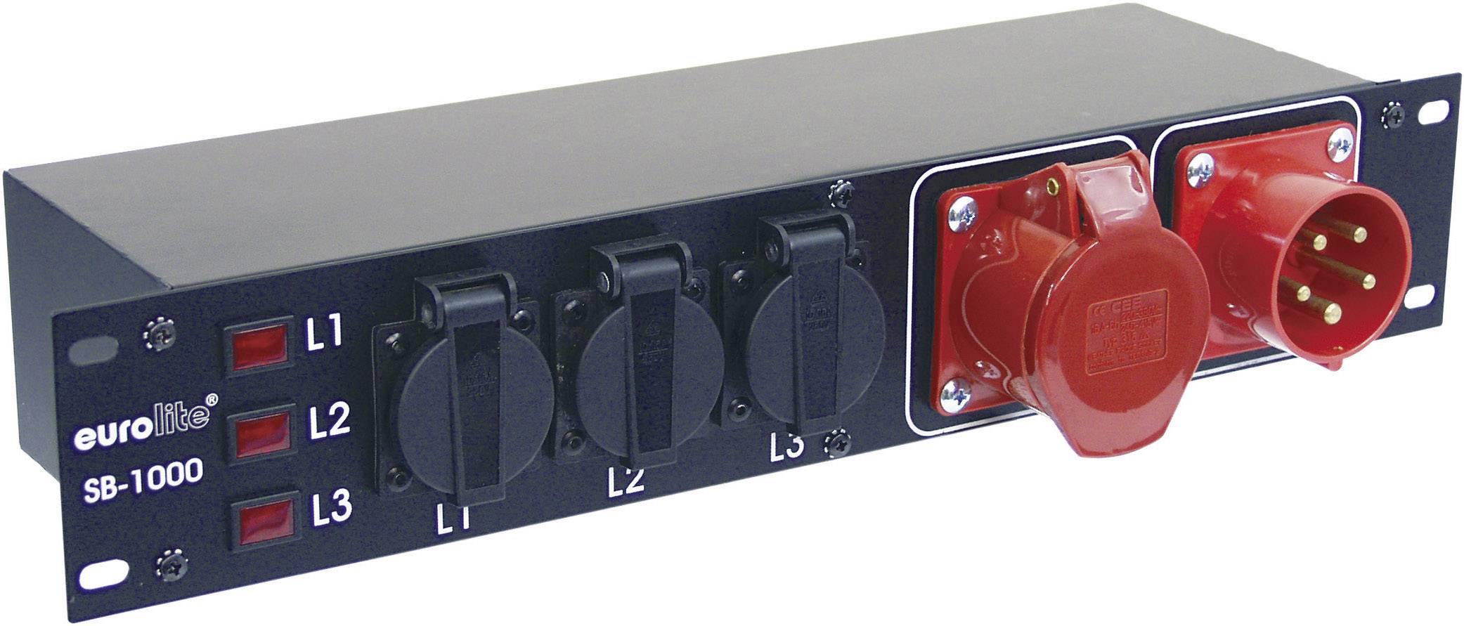 Eurolite SB-1000 19 Zoll Stromverteiler 9fach 2 HE versandkostenfrei ...