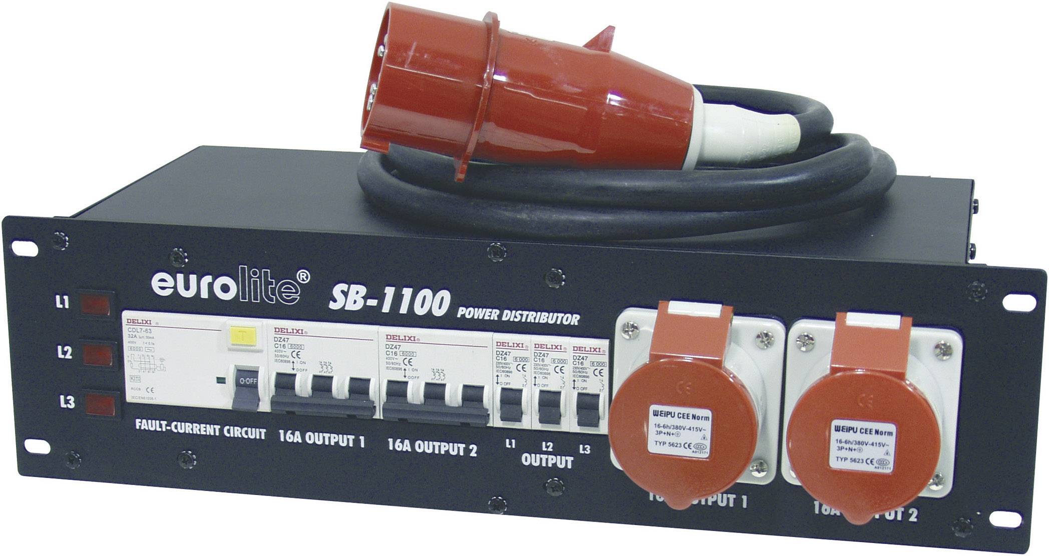 Eurolite SB-1100 19 Zoll Stromverteiler 9fach 3 HE versandkostenfrei ...