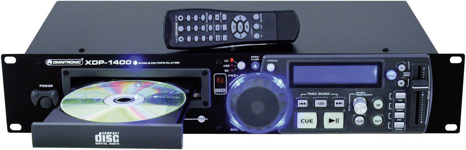 Omnitronic XDP-1400 DJ Einzel CD Player 19 Zoll versandkostenfrei ...