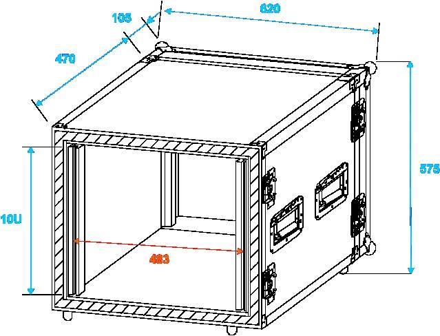 SP-2 19 Zoll Rack 10 HE Holz inkl. Griff versandkostenfrei | voelkner
