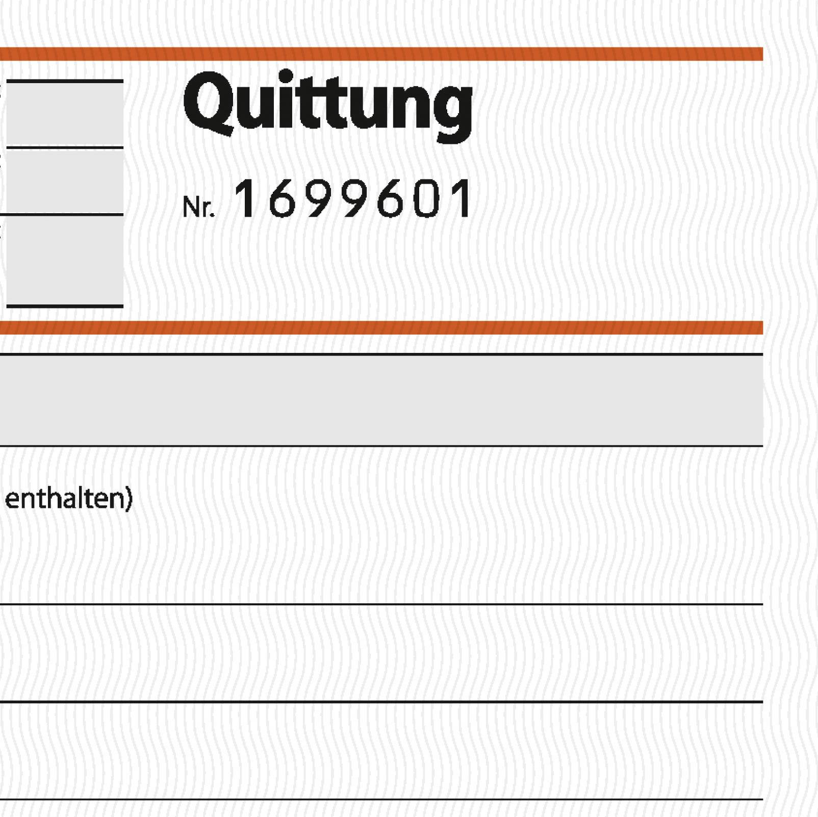 Sigel SD121 Quittung Formular DIN A6 quer Anzahl der Blätter: 50 Weiß ...