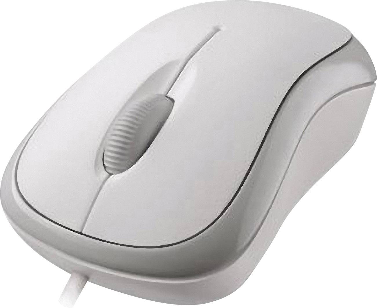 Microsoft Basic Optical Mouse Maus USB Optisch Weiß 3 Tasten 800 dpi ...