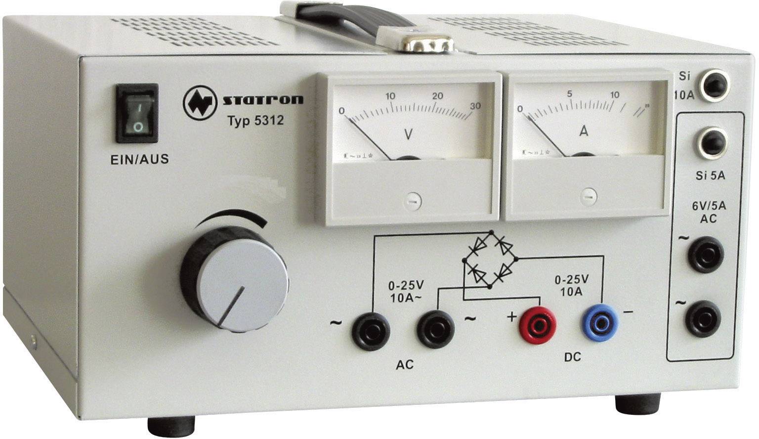 Statron 5312.1 Labornetzgerät, einstellbar 0 - 25 V/AC 10A 530W Anzahl ...