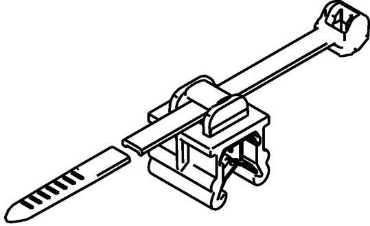 HellermannTyton 156-00020 T50ROSEC20-MC5-BK-D1 Kabelbinder 200mm 4.60mm ...
