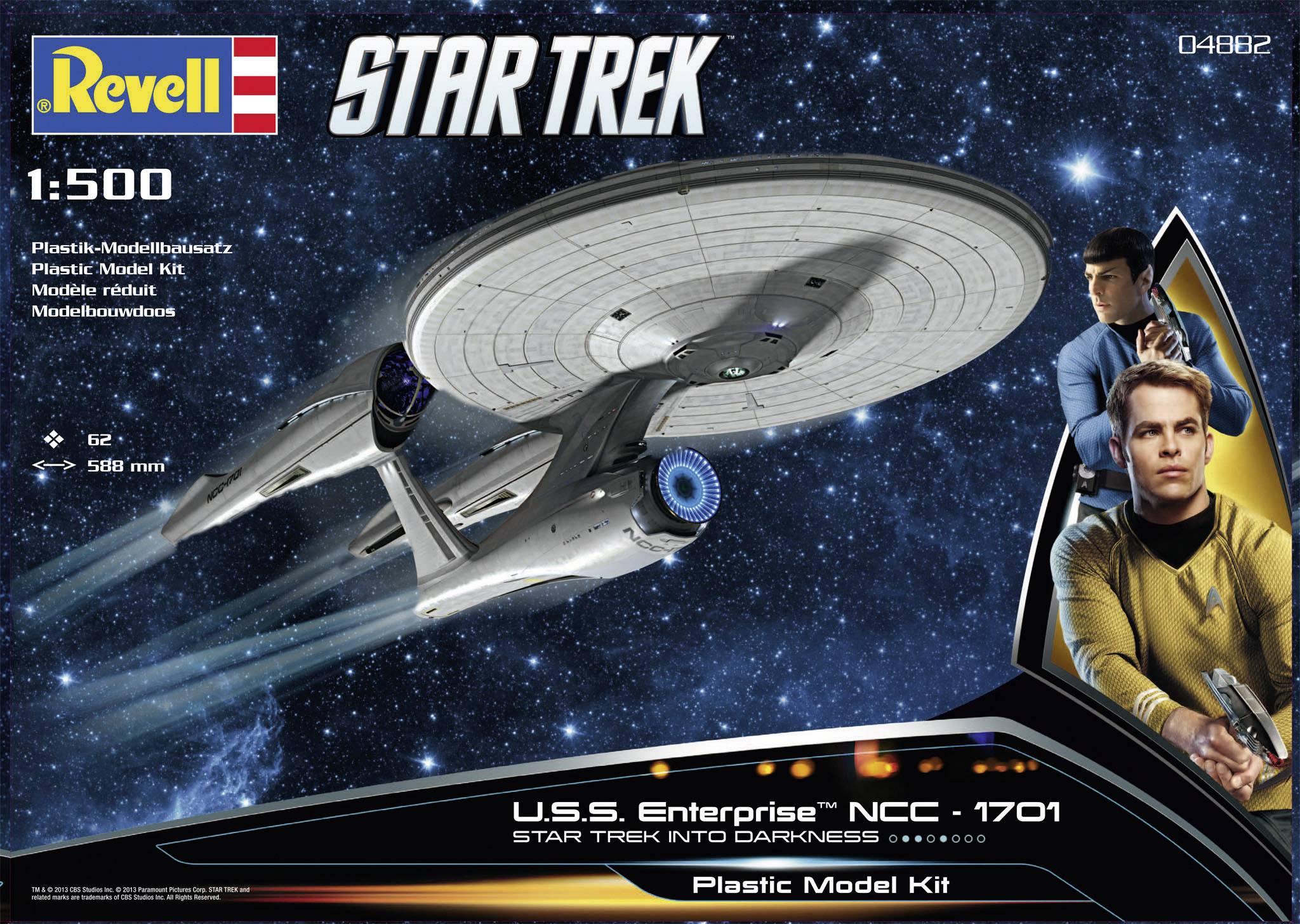 Revell 04882 U.S.S. Enterprise NCC-1701 Into Darkness Science Fiction ...