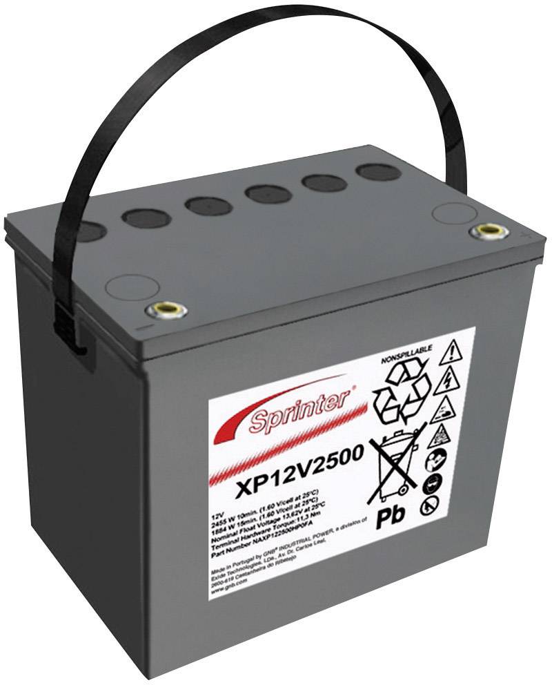 GNB Sprinter XP12V2500 NAXP122500HP0FA Bleiakku 12V 69.5Ah Blei-Vlies ...